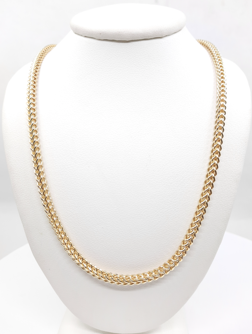 Franco Link Chain 10k 2.5MM - All lengths available — Diamond Marquise